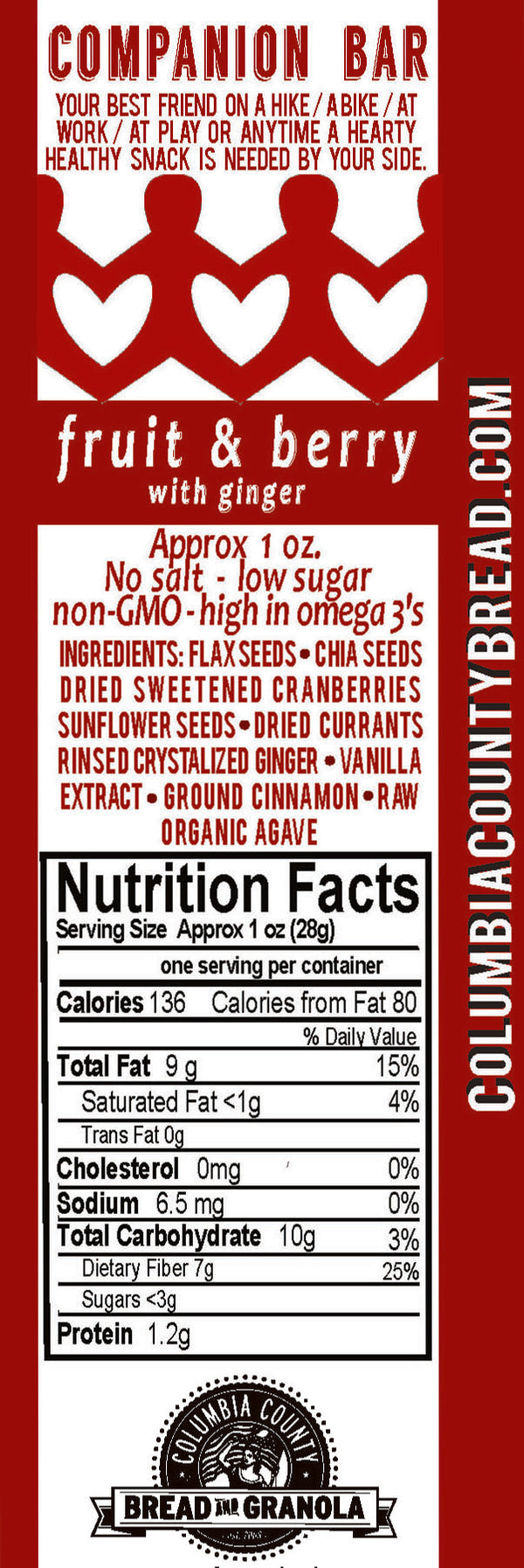 Companion Bites (Fruit & Berry w/Ginger) - 5 oz per package - Columbia ...